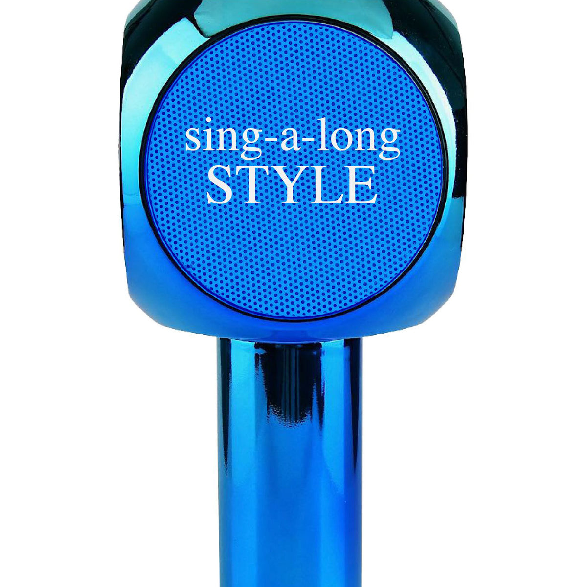 Sing Along Pro 3 Wireless Microphone- Blue — Menus and Music