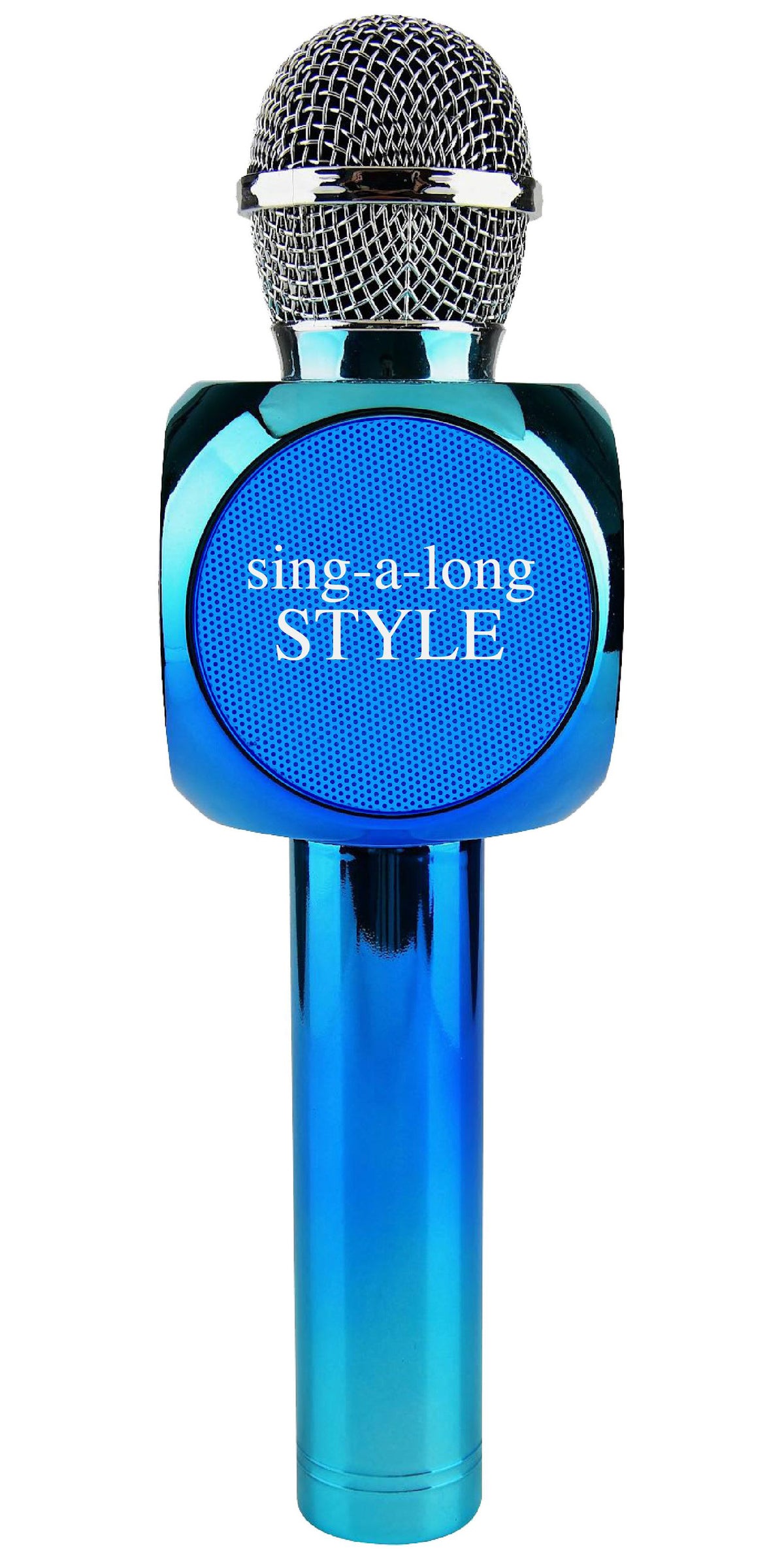 Sing Along Pro 3 Wireless Microphone- Blue — Menus and Music