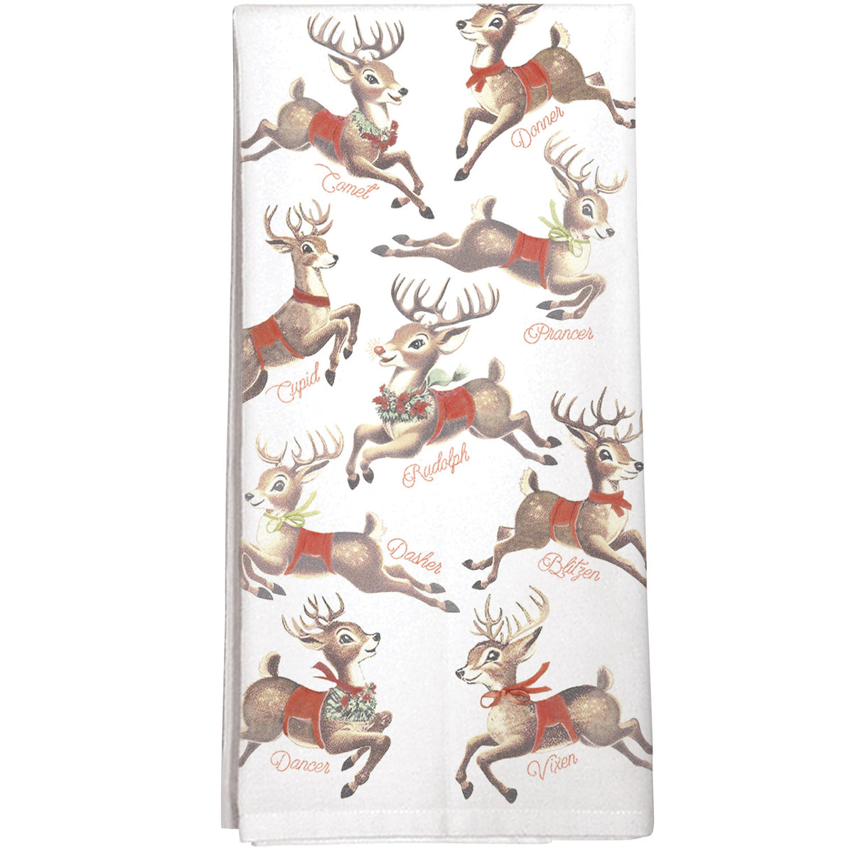 Reindeer Kitchen Towel — Menus and Music