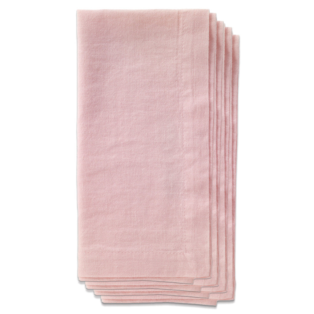 Linen Napkins - Light Pink - Set of Four — Menus and Music