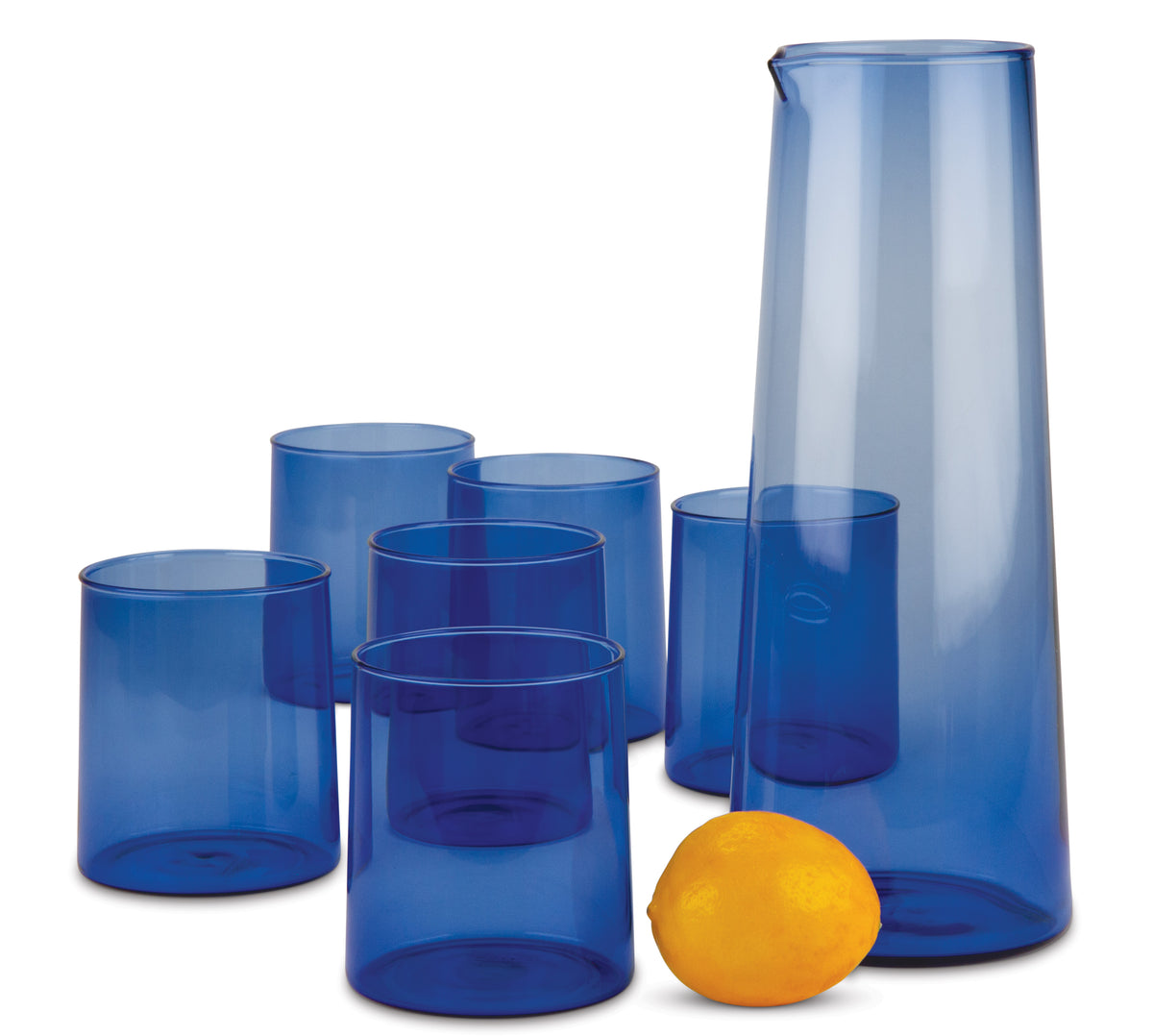 Amalfi Blue Pitcher — Menus and Music