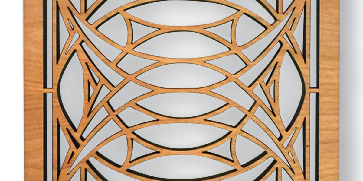 Blossom House pattern wooden Trivet — Menus and Music