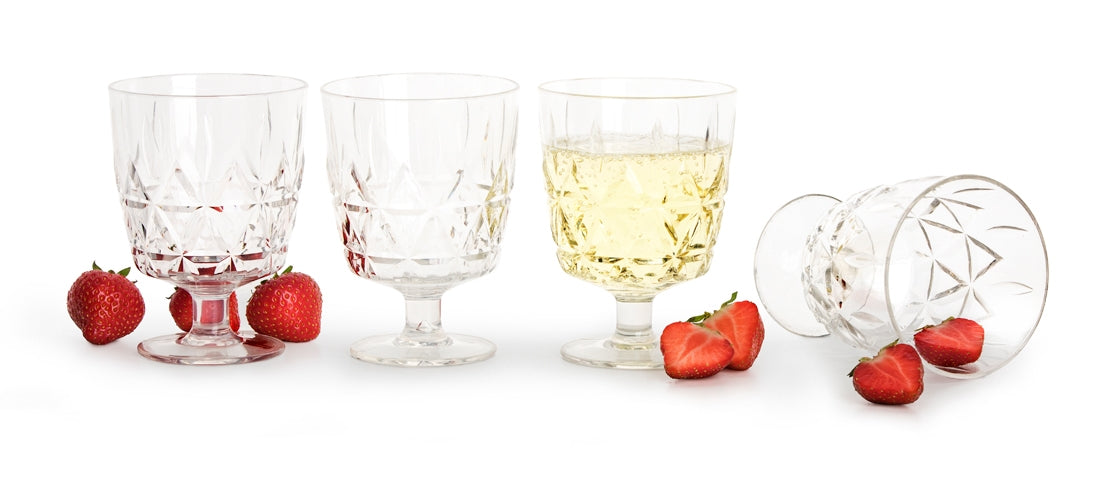 Acrylic Picnic Glasses - Gift-Boxed Set of Four — Menus and Music