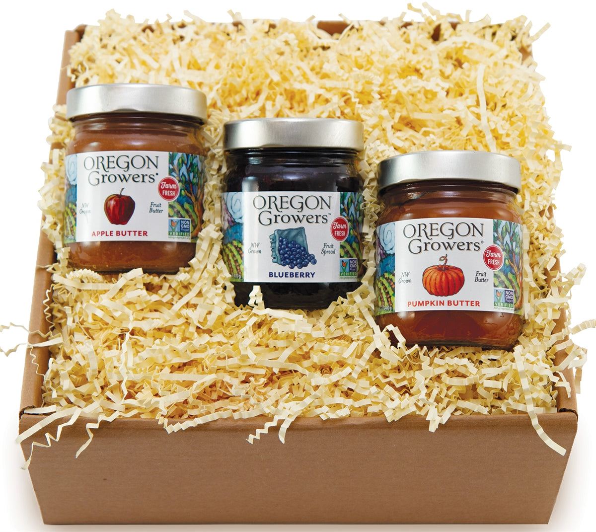 Three Winter Jams Box. Apple Butter, Blueberry, and Pumpkin Butter ...
