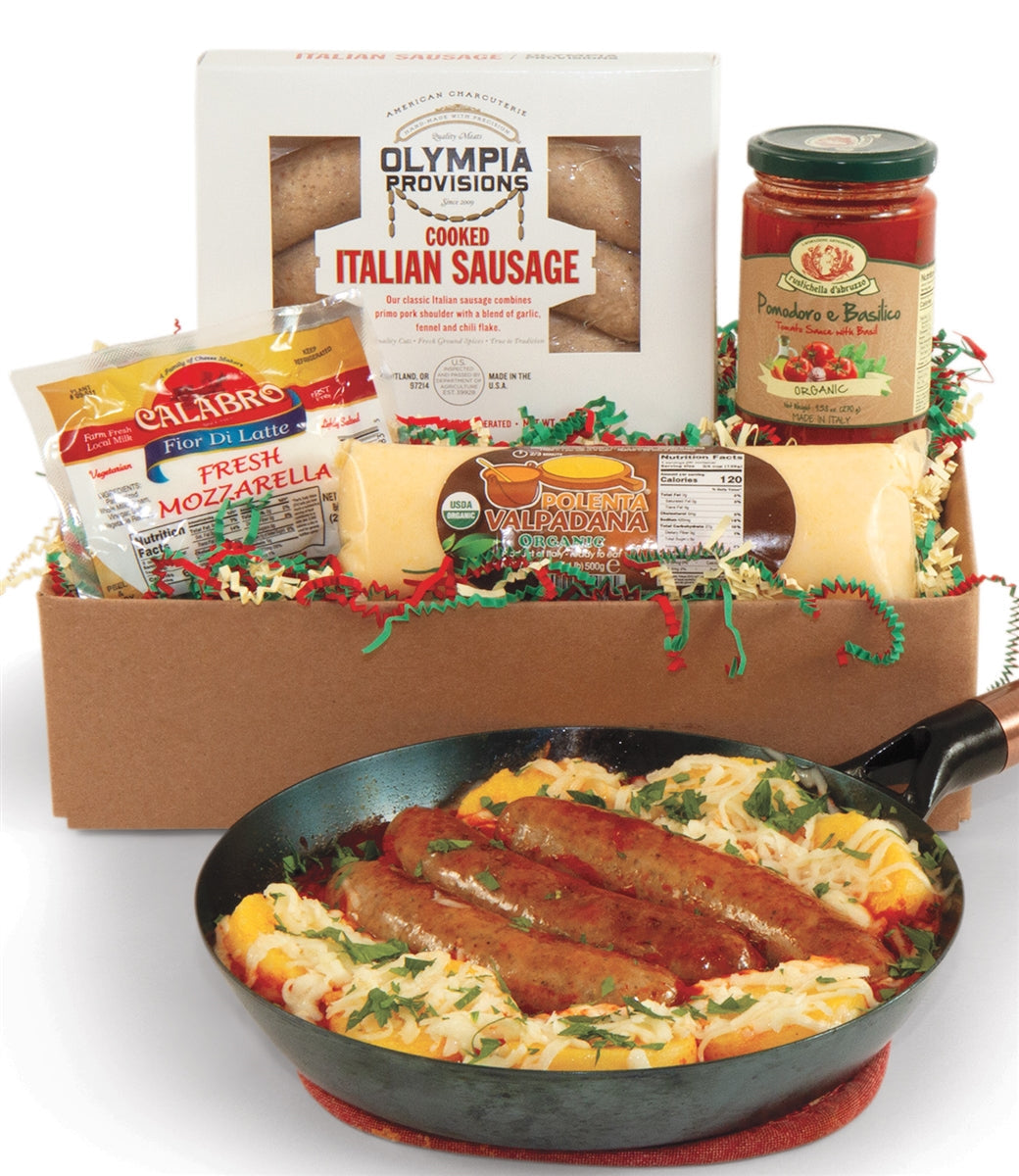Italian Sausage, Polenta, Tomato Sauce Supper Box — Menus and Music