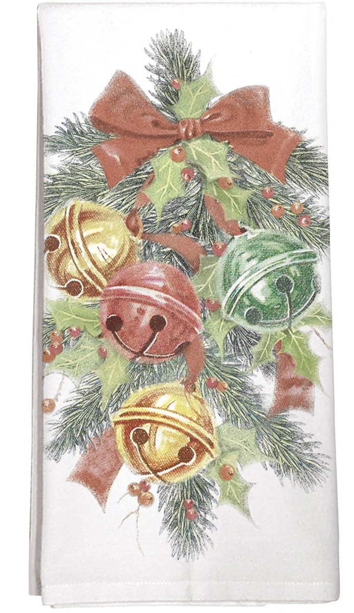 Jingle Bell Branch Kitchen Towel — Menus and Music