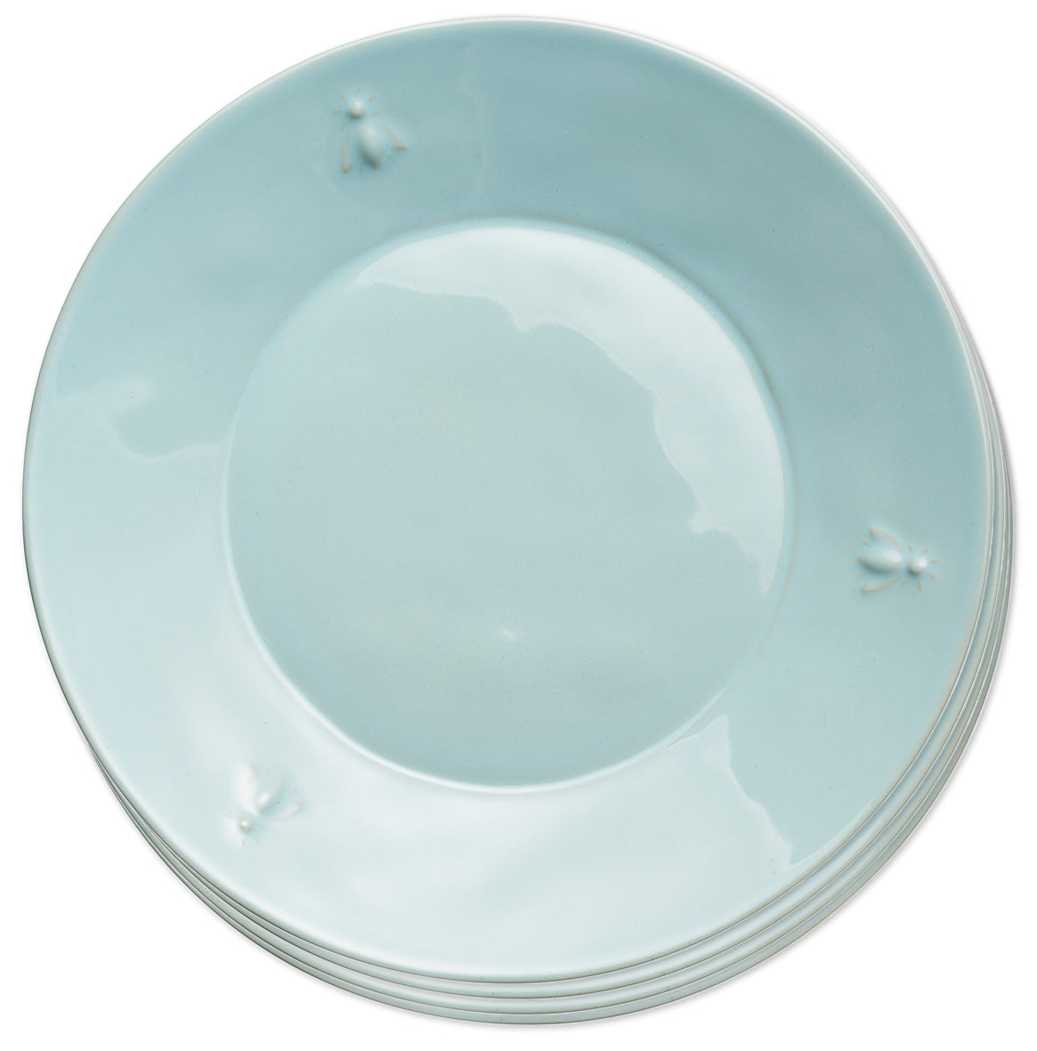 French Bee Plates by La Rochère, Blue - Set of Four — Menus and Music
